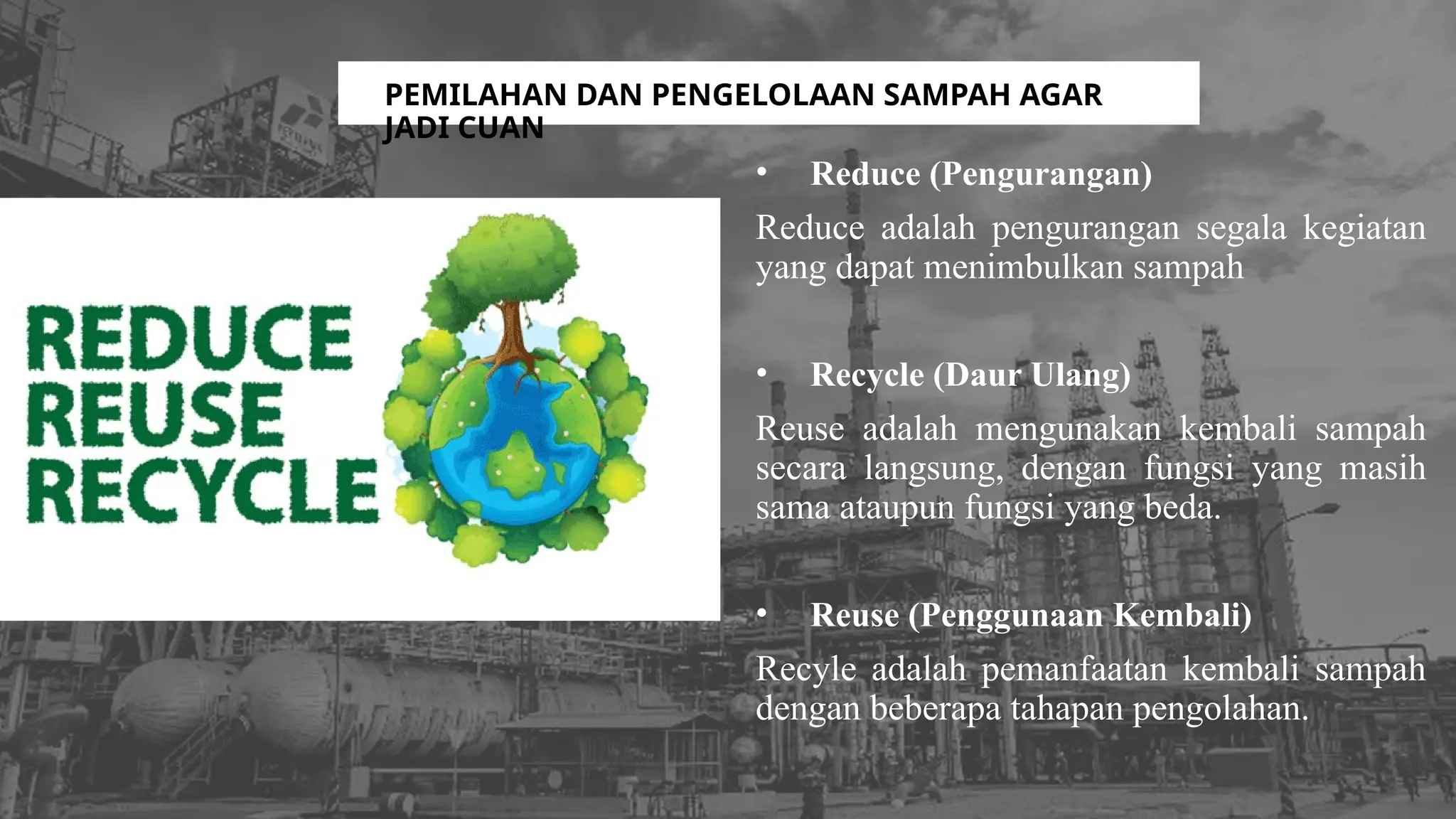 PPT PEMILAHAN SAMPAH DAN PENGELOLAANNYA.pptx