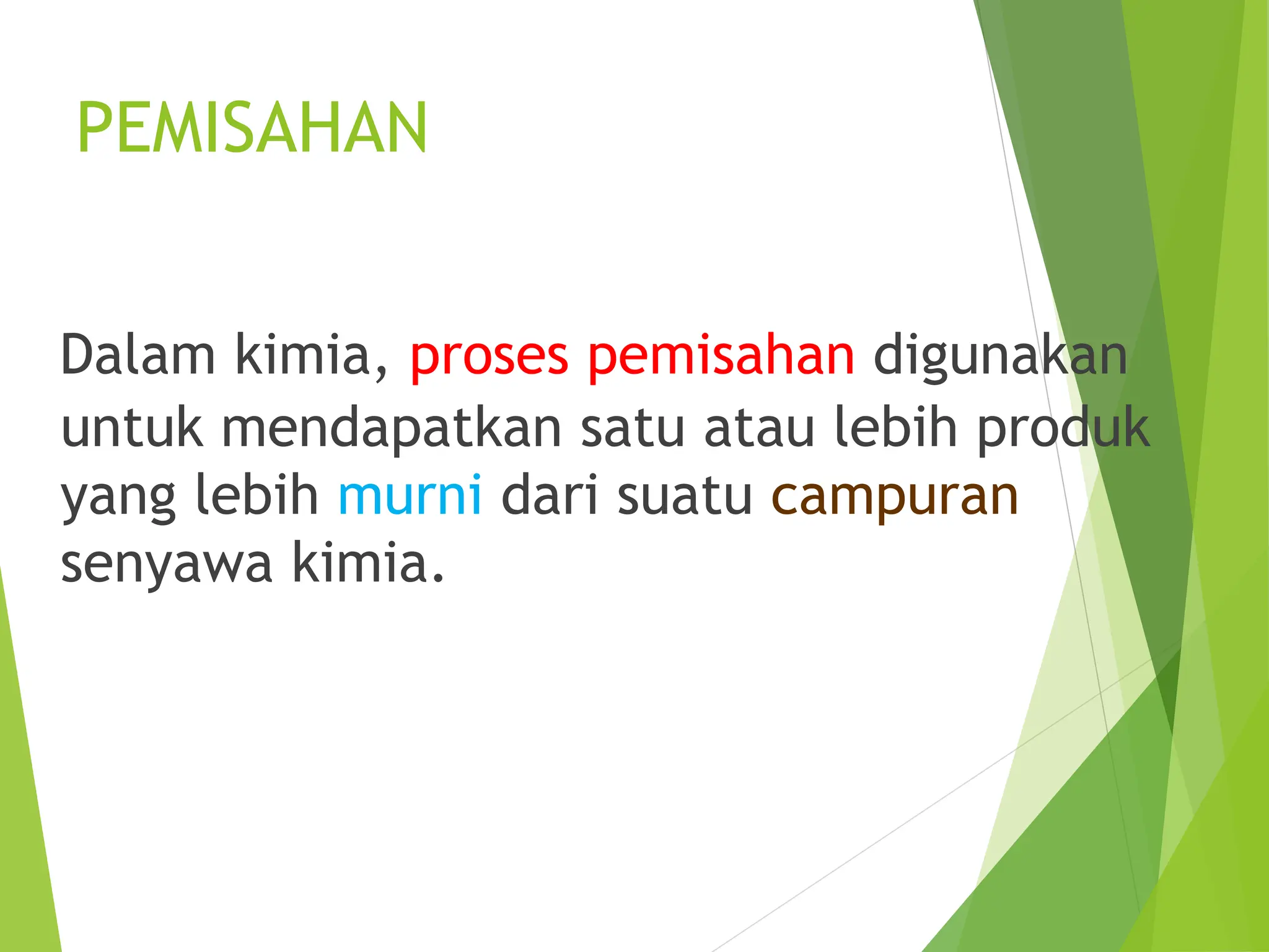 PPT PEMISAHAN CAMPURAN PROYEK IPAS SMK SMK | PPTX