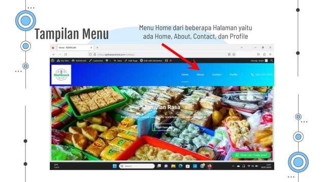 PPT PEMWEB.pptx Project Webshite dari Wordpress | PPT