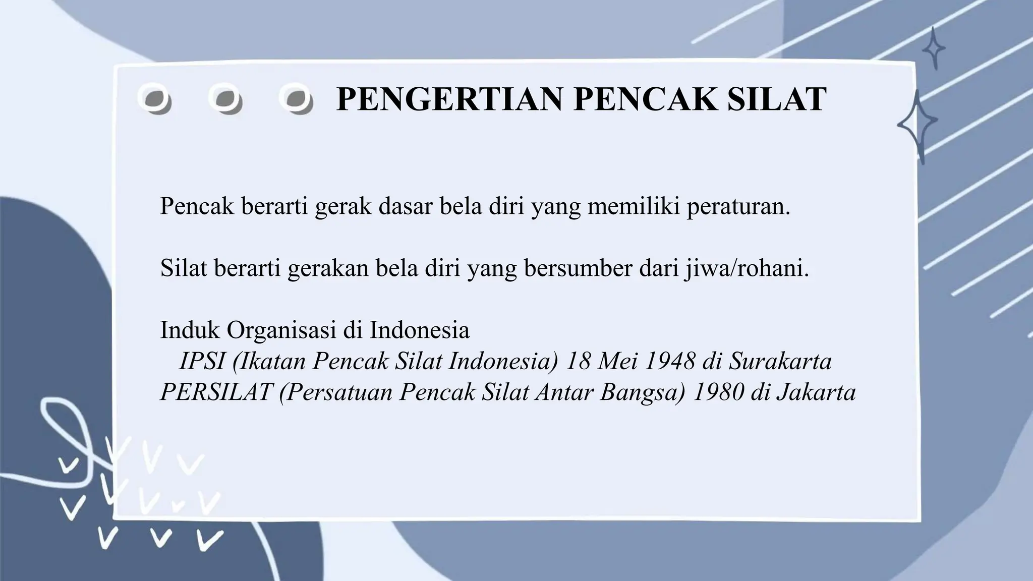 Power Point Pembelajarannyq Pencak Silat | PPTX