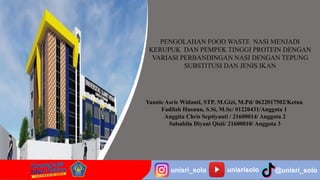 PPT Penelitian Wajib Yannie 2025, Pengolahan Food Waste | PPTX