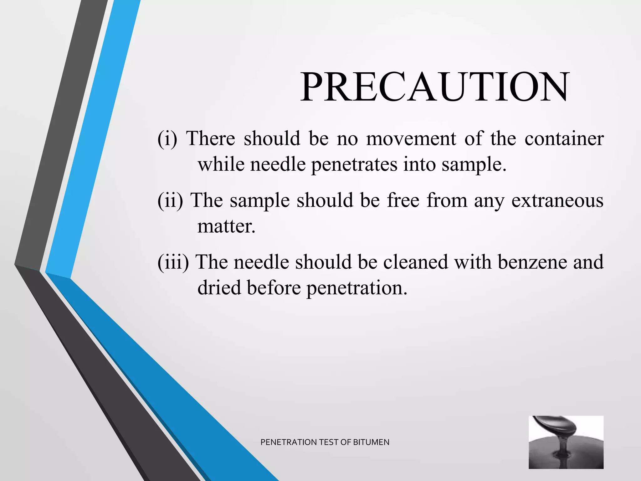 Penetration Test for Bitumen | PPTX