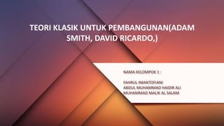 TEORI KLASIK | PPT