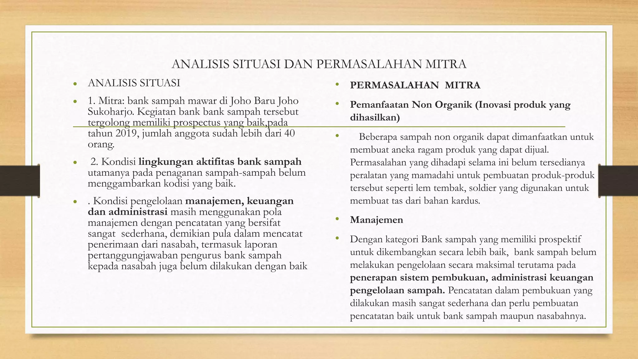 PPT Proposal pengabdian 2020 | PPT