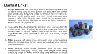 Proses pembuatan briket arang | PPTX