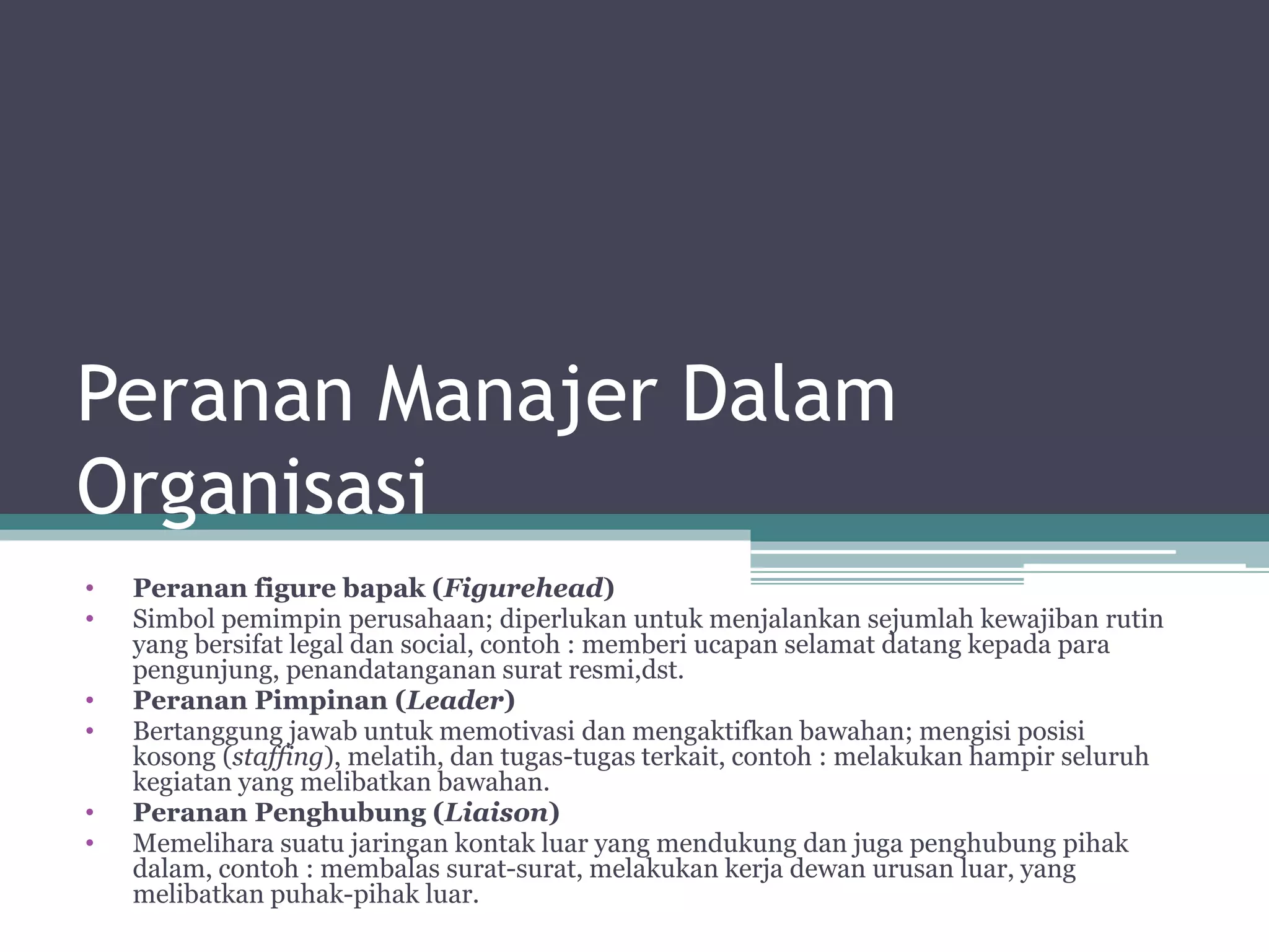 Pengantar Bisnis "Manajemen dan Organisasi" | PPTX