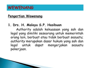 Ppt pengantar manajemen kekuasaan, wewenang tanggung jawab dan delegasi ...