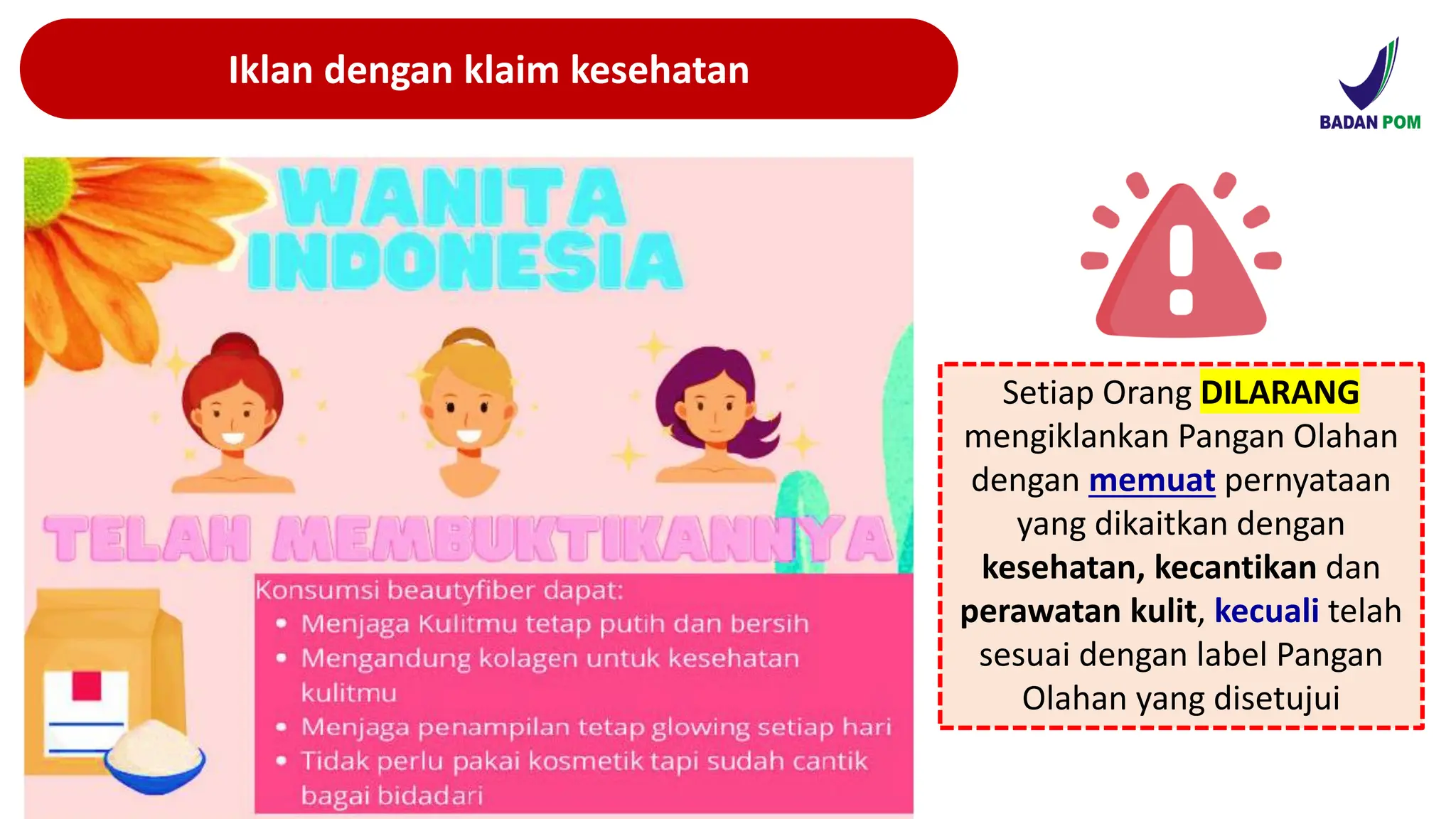 Pengawasan Iklan Pangan Olahan sesuai dengan Peraturan yang berlaku | PDF