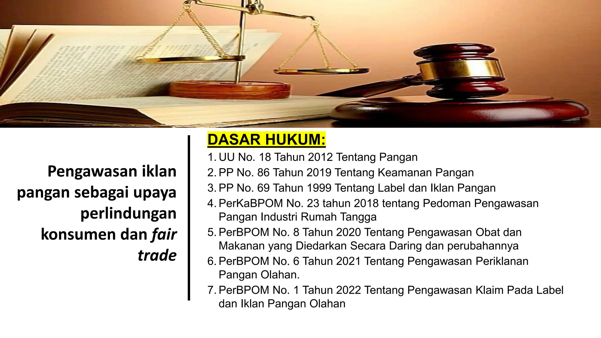 Pengawasan Iklan Pangan Olahan sesuai dengan Peraturan yang berlaku | PDF