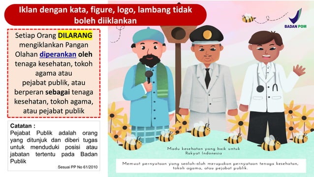 Pengawasan Iklan Pangan Olahan sesuai dengan Peraturan yang berlaku | PDF