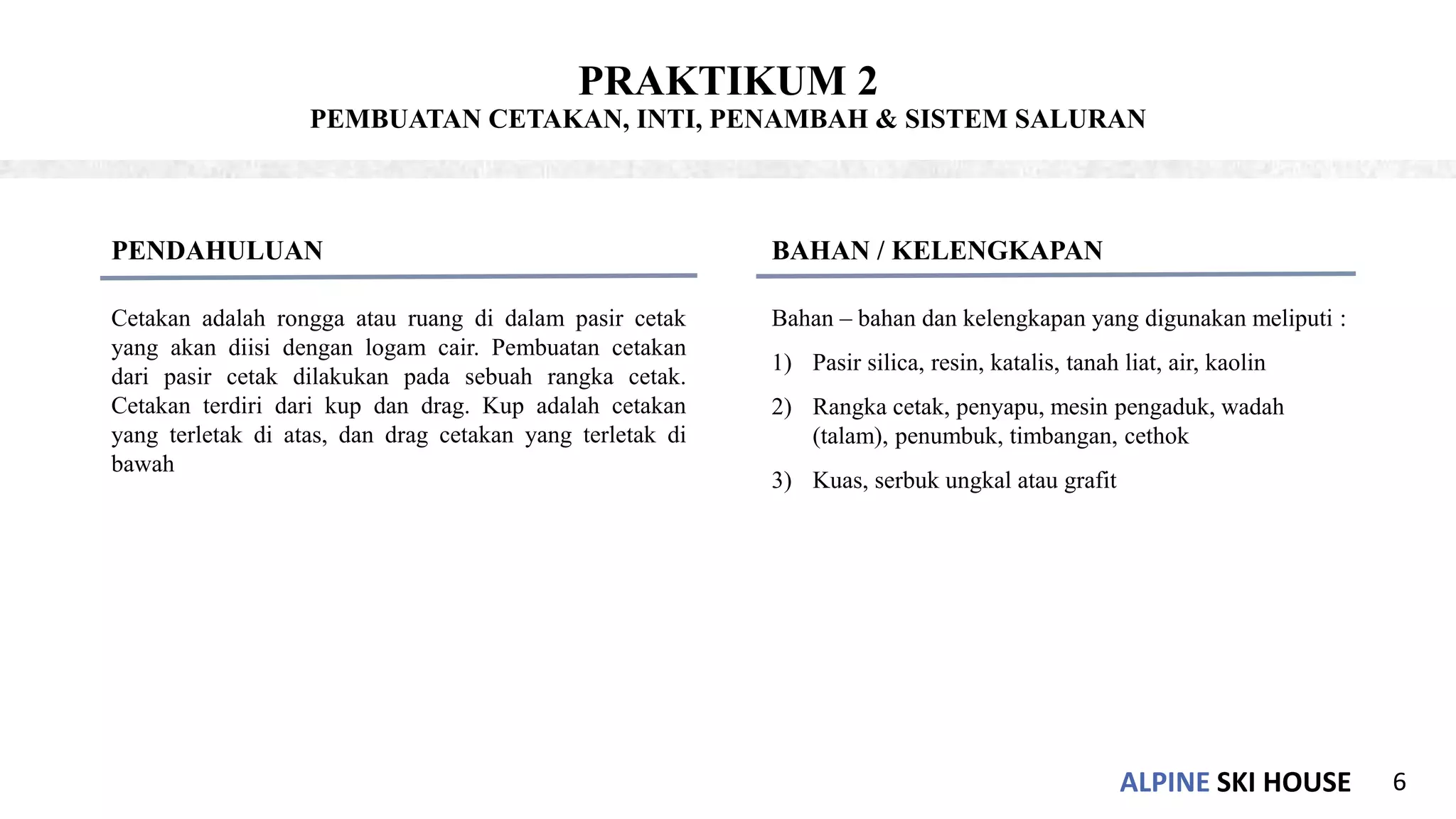Ppt pengecoran logam | PPTX