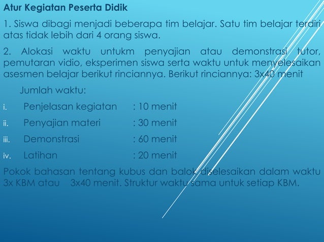 Ppt pengembangan bahan ajar model assure pada kubus dan balok | PPT
