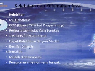 Ppt pengenalan dan pemrograman java | PPTX