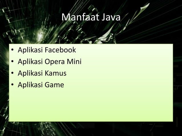 Ppt pengenalan dan pemrograman java | PPTX