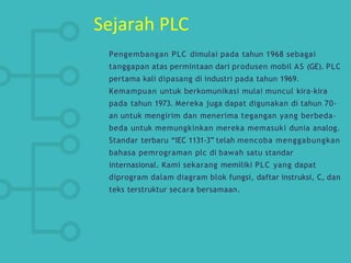 Power Point tentang PLC (Elektronika Engineering) | PPTX
