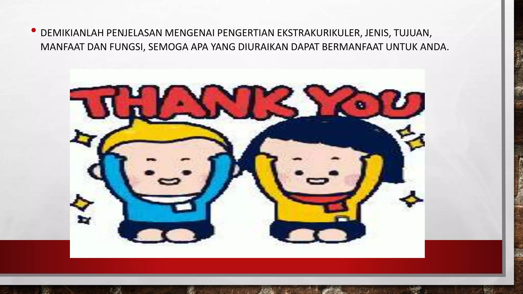 Ppt pengertian ekstrakurikuler | PPTX