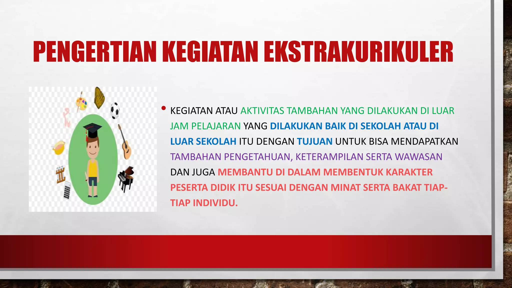 Ppt pengertian ekstrakurikuler | PPTX