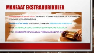 Ppt pengertian ekstrakurikuler | PPTX