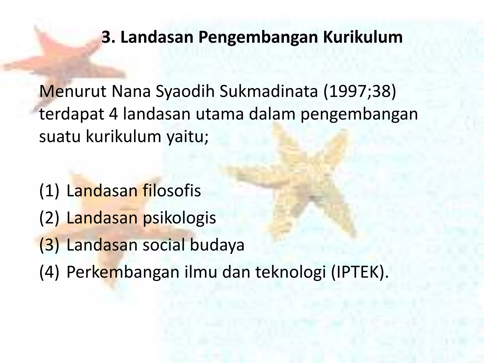 prinsip dan landasan pengembangan kurikulum | PPTX