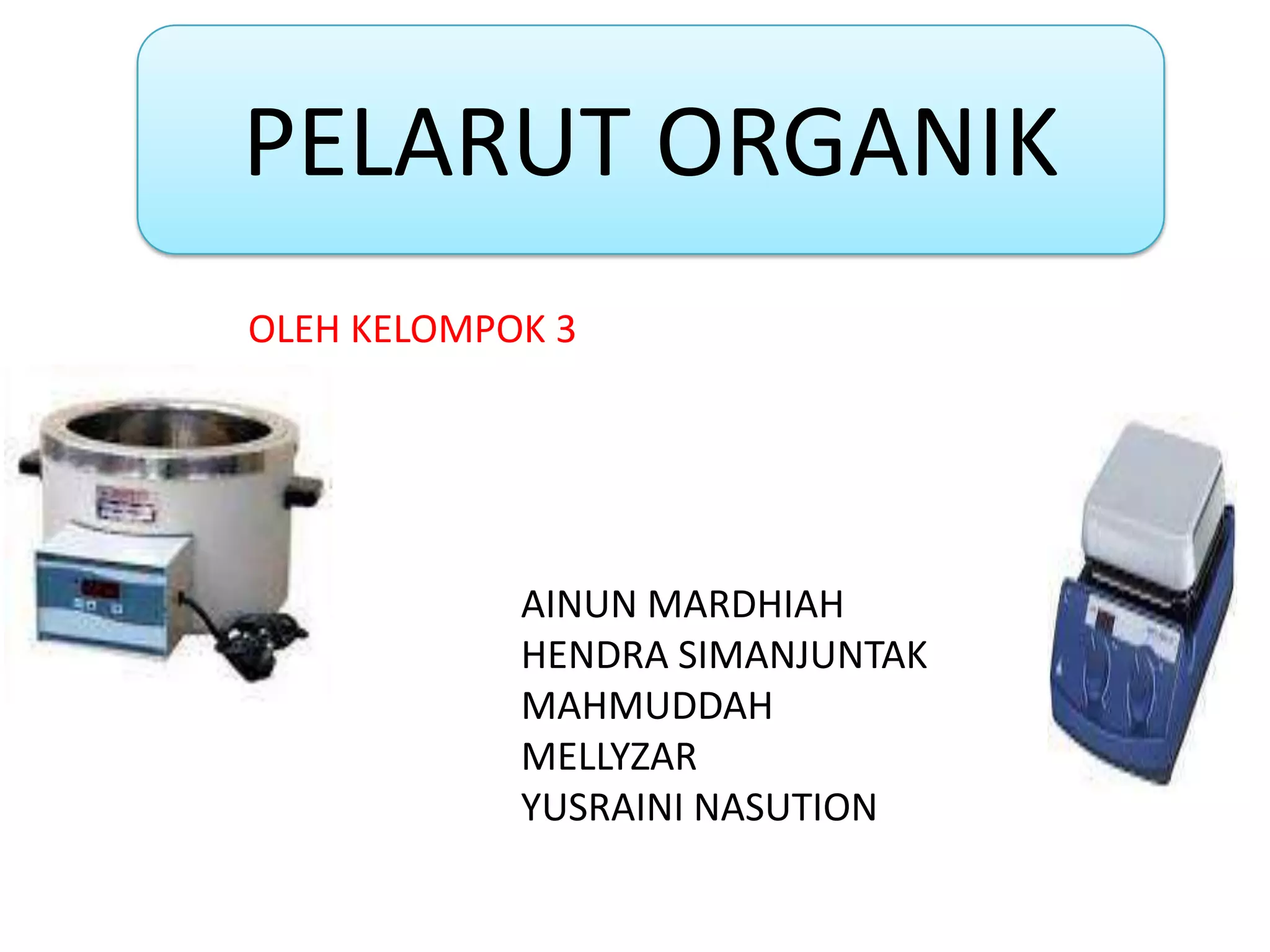 pemilihan pelarut kimia | PPT