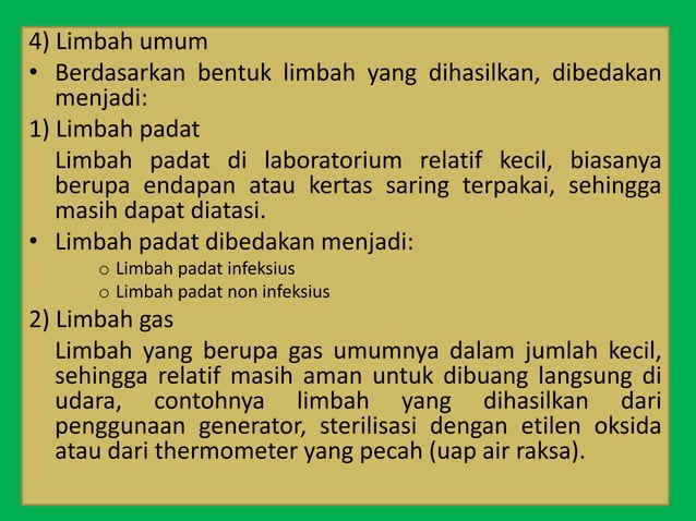 Pengolahan Limbah Laboratorium | PPTX