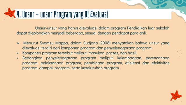 ppt usu-unsur evaluasi program pls kelompok2 | PPT