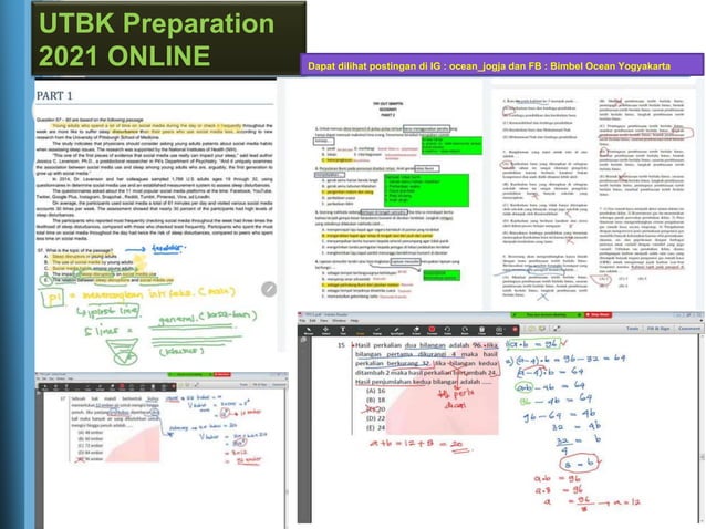 PPT PENJELASAN PROGRAM BIMBEL OCEAN UTK KELAS 12 UTBK_SBMPTN ...