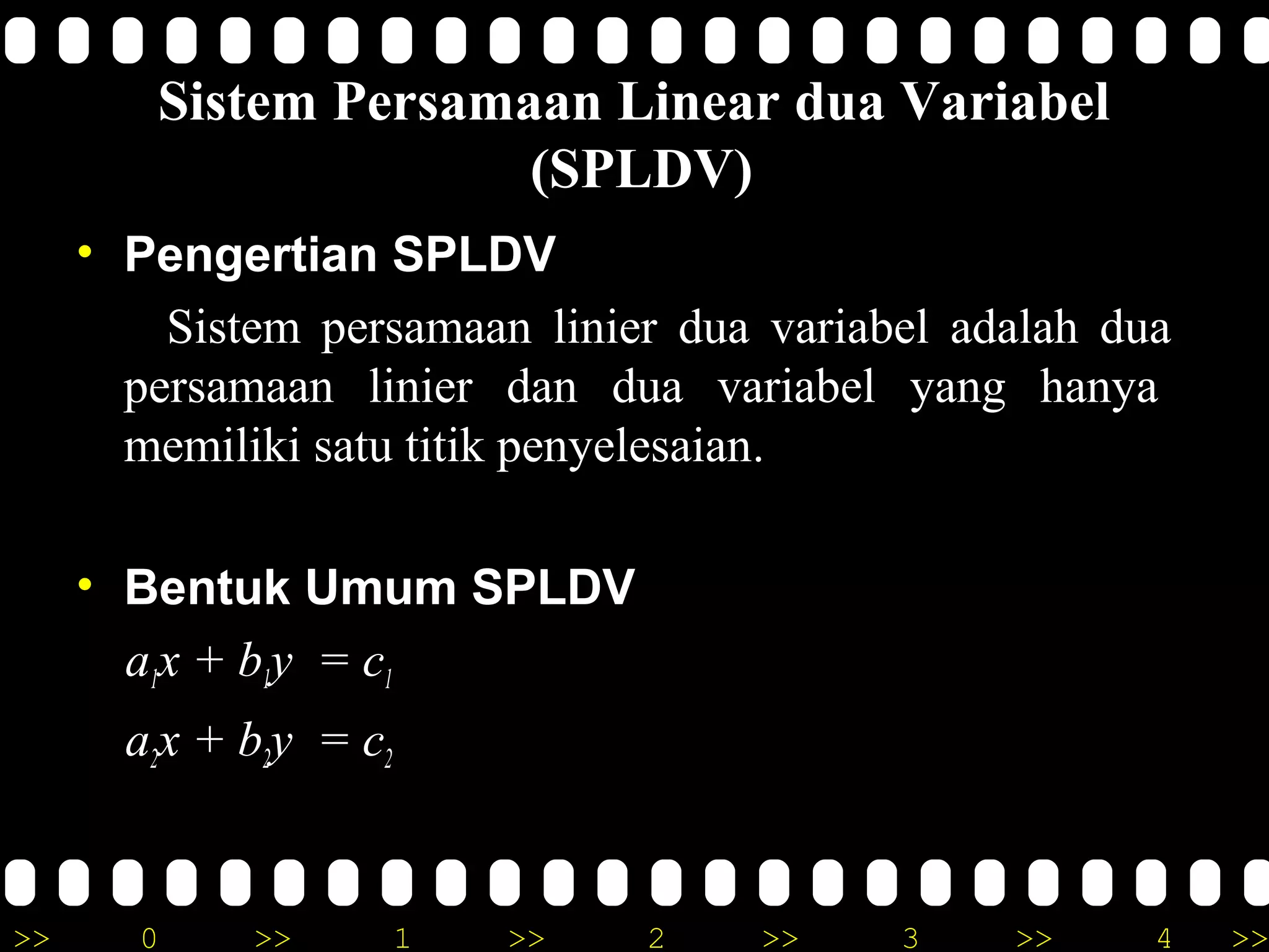 Ppt penyelesaian spldv | PPT
