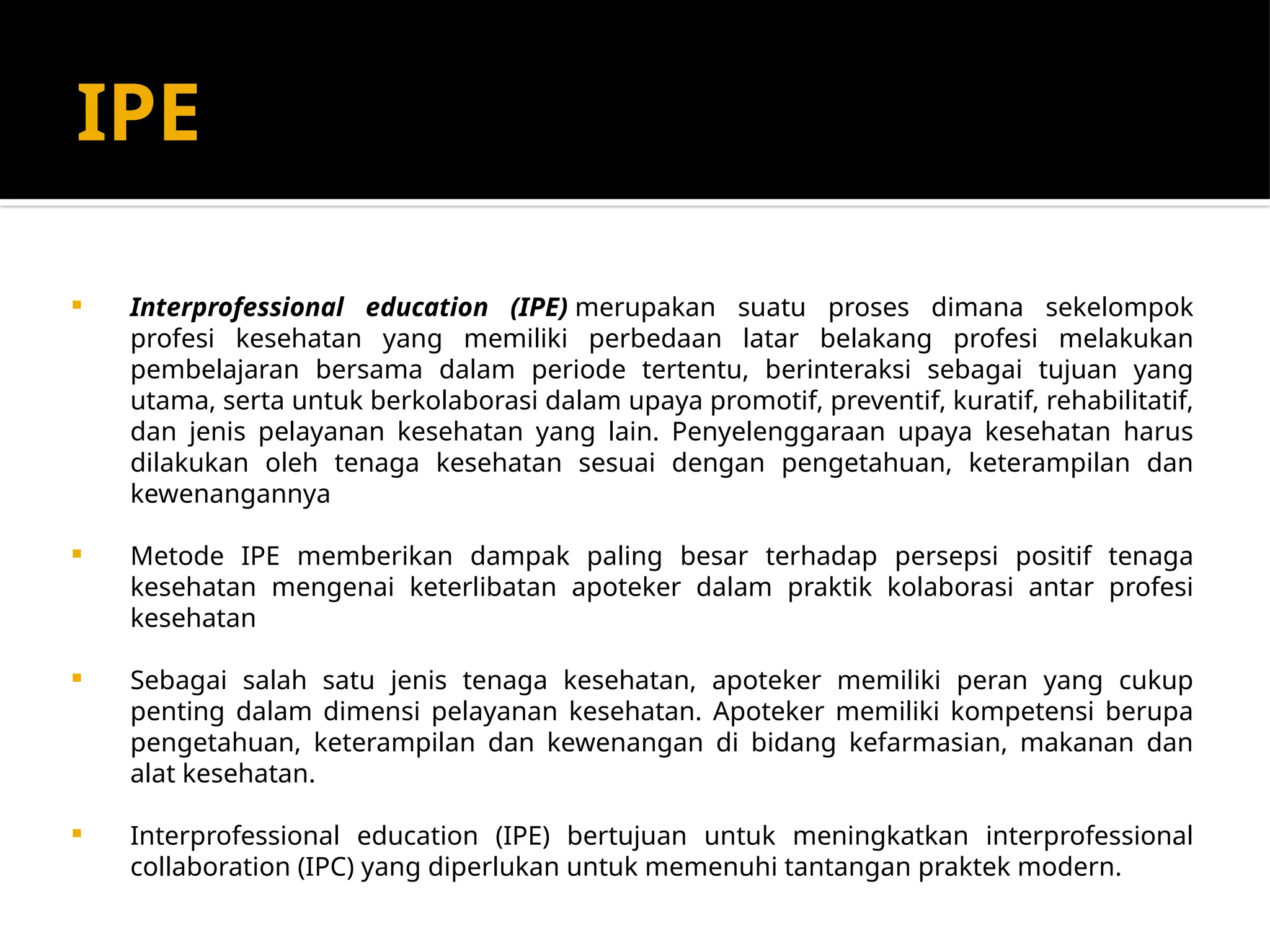 PPT PERAN INTERPROFESIONAL APOTEKER DALAM FARMASI KESEHATAN MASYARAKAT.pptx