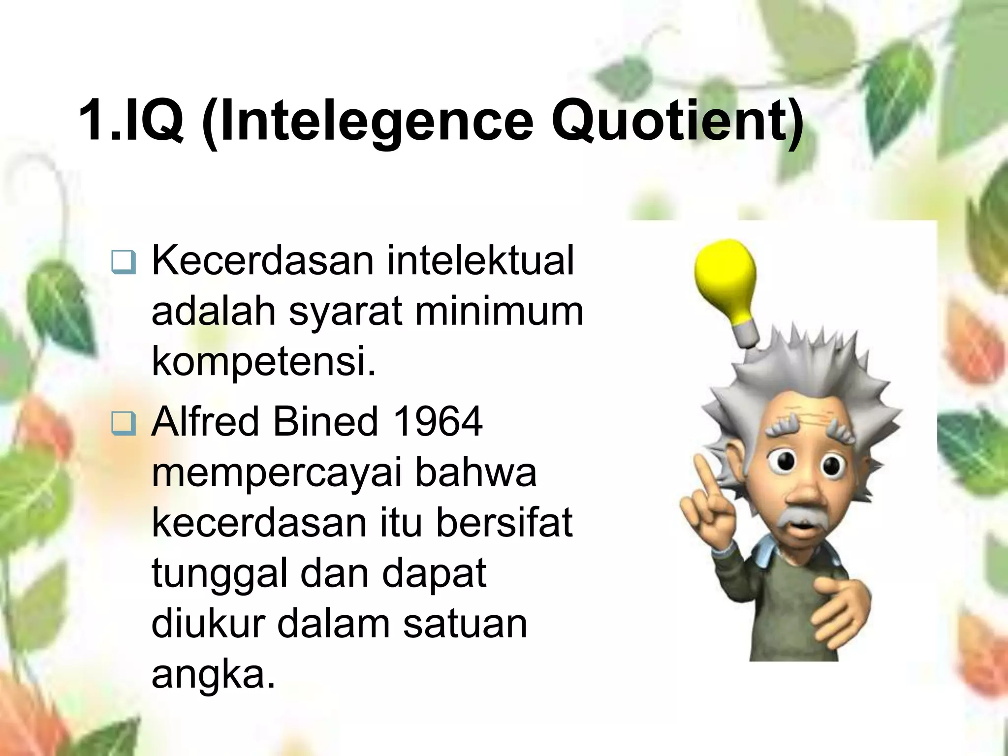 Power Point Materi Peran IQ, EQ, AQ, dan SQ Dalam Belajar | PPTX