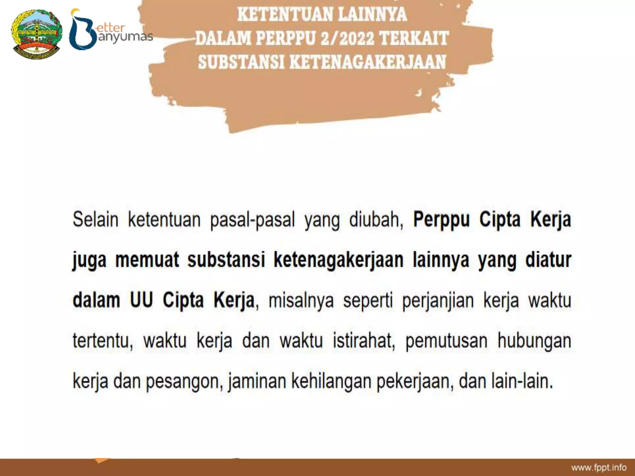 PPT Perbandingan UU No. 11 Tahun 2020 dan Perpu No. 2 Tahun 2022 ...