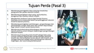 PPT Perda Provinsi Jawa barat tentang Ekraf.pptx