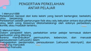 POWER POINT MATERI PERKELAHIAN ANTAR PELAJAR | PDF