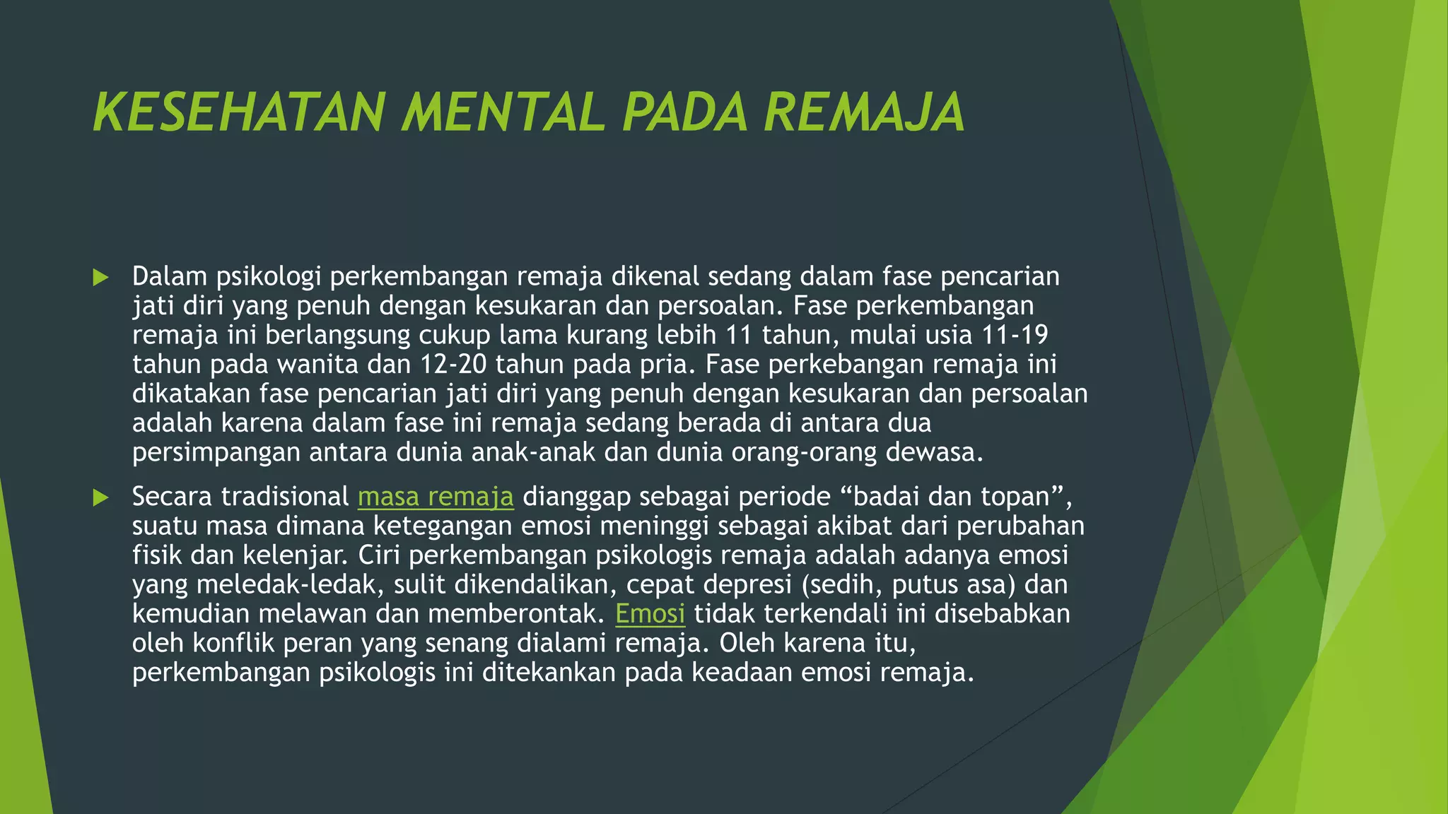 Psikologi Perkembangan II - Perkembangan Fisik dan Kognitif pada Masa ...