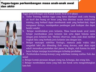 Ppt perkembangan anak usia awal akhir | PPTX