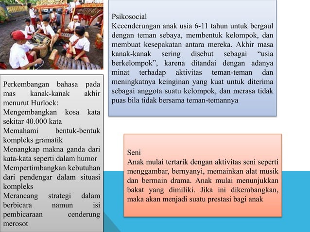 Ppt perkembangan anak usia awal akhir | PPTX