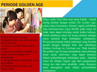 Ppt perkembangan anak usia awal akhir | PPTX