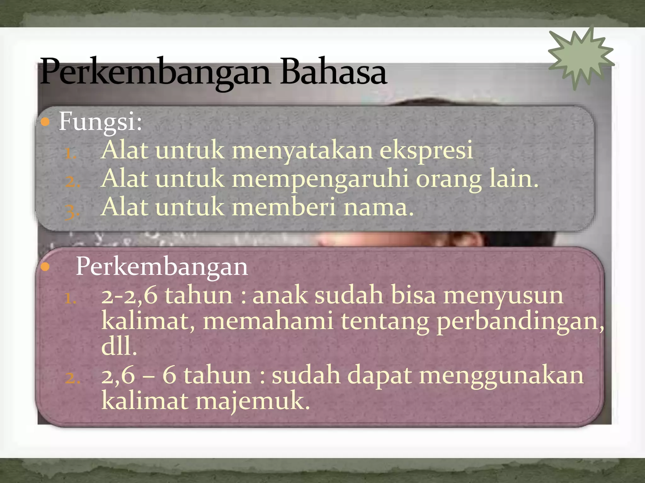 Ppt perkembangan masa anak awal | PPTX