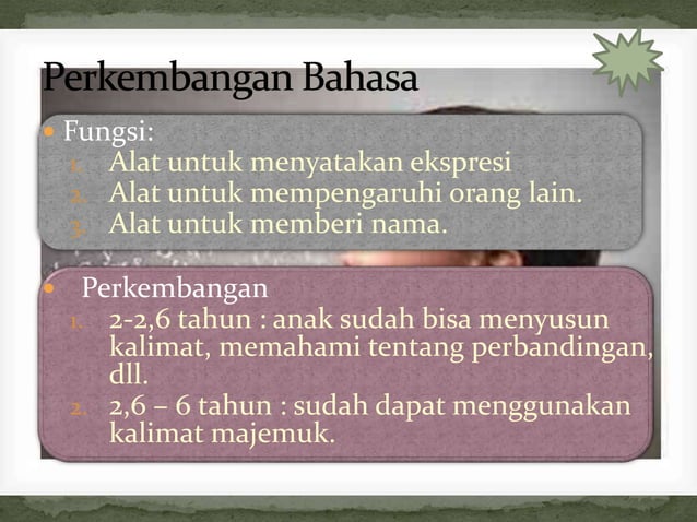 Ppt perkembangan masa anak awal | PPTX