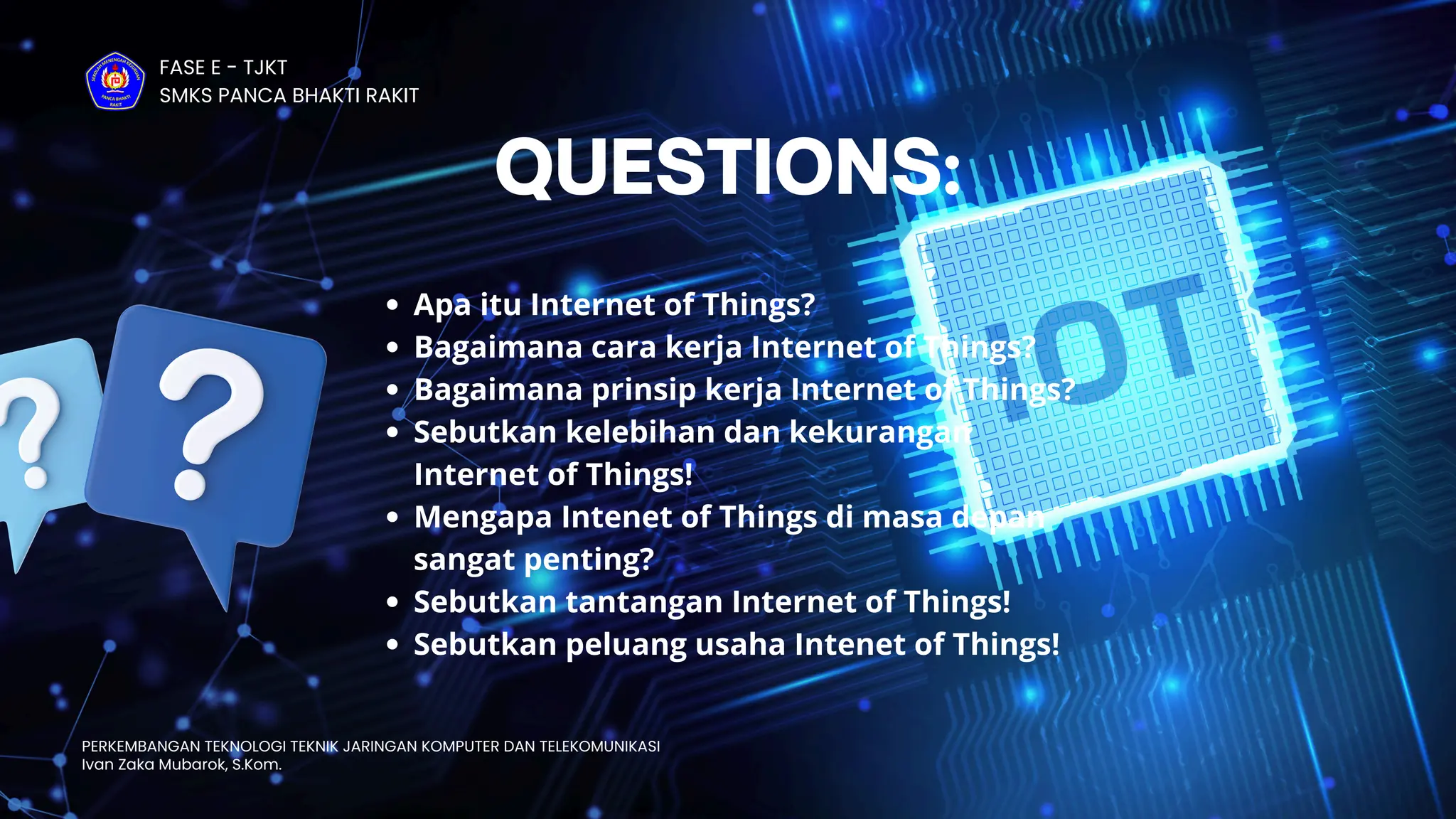 PPT PERKEMBANGAN TEKNOLOGI IOT 2 teknik jaringan komputer dan ...