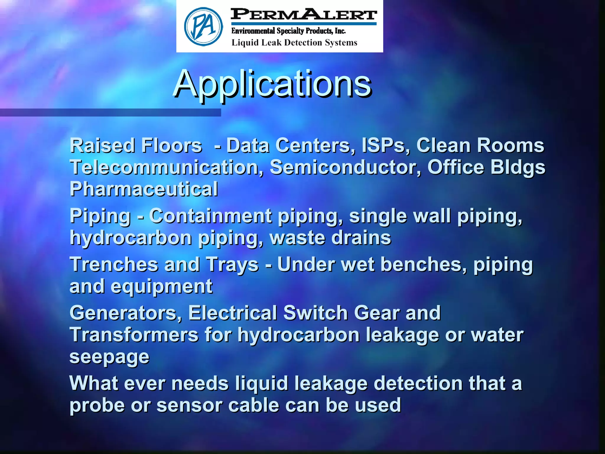 PermAlert Liquid Leak Detection Systems | PPT