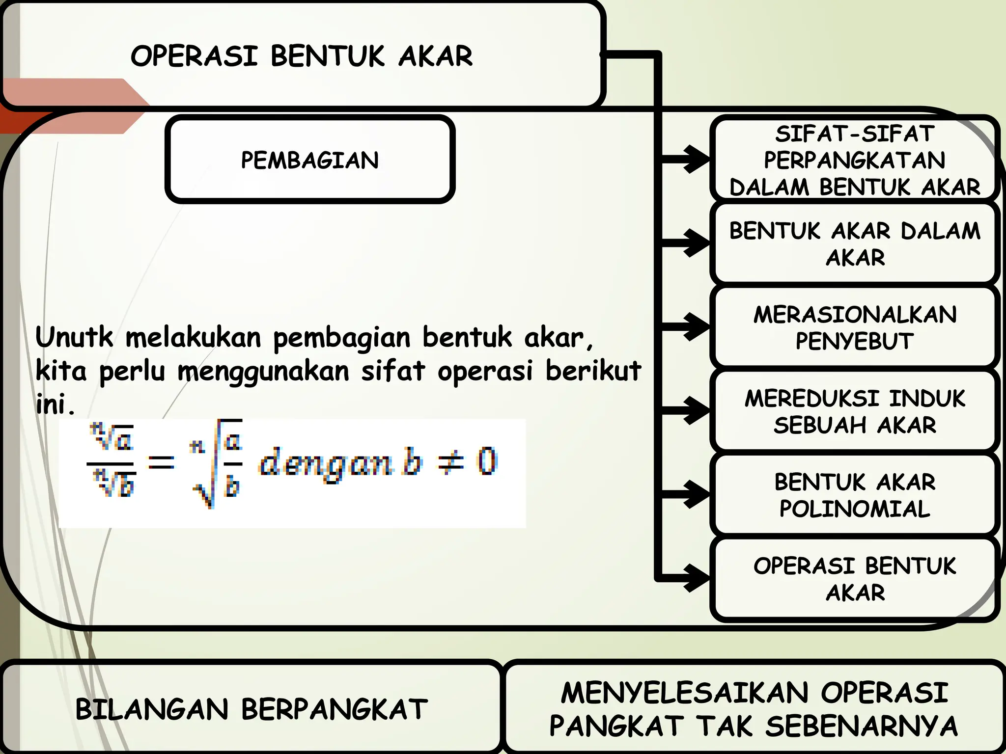 PERPANGKATAN BENTUK AKAR PERPANGKATAN DAN BENTUK AKAR | PPTX