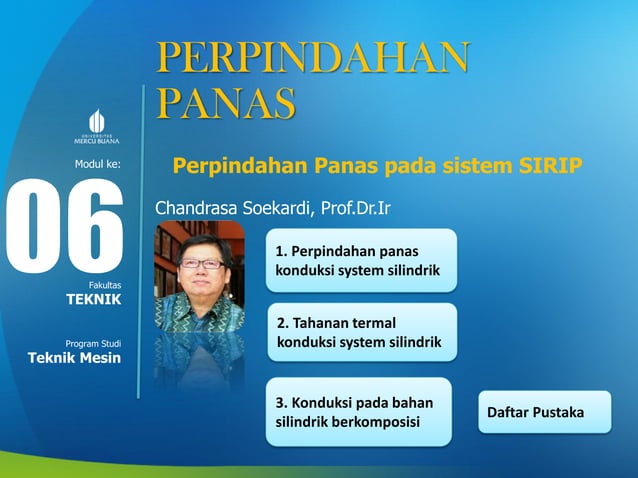 PPT Perpindahan Panas [TM6] karya prof chan | PPT