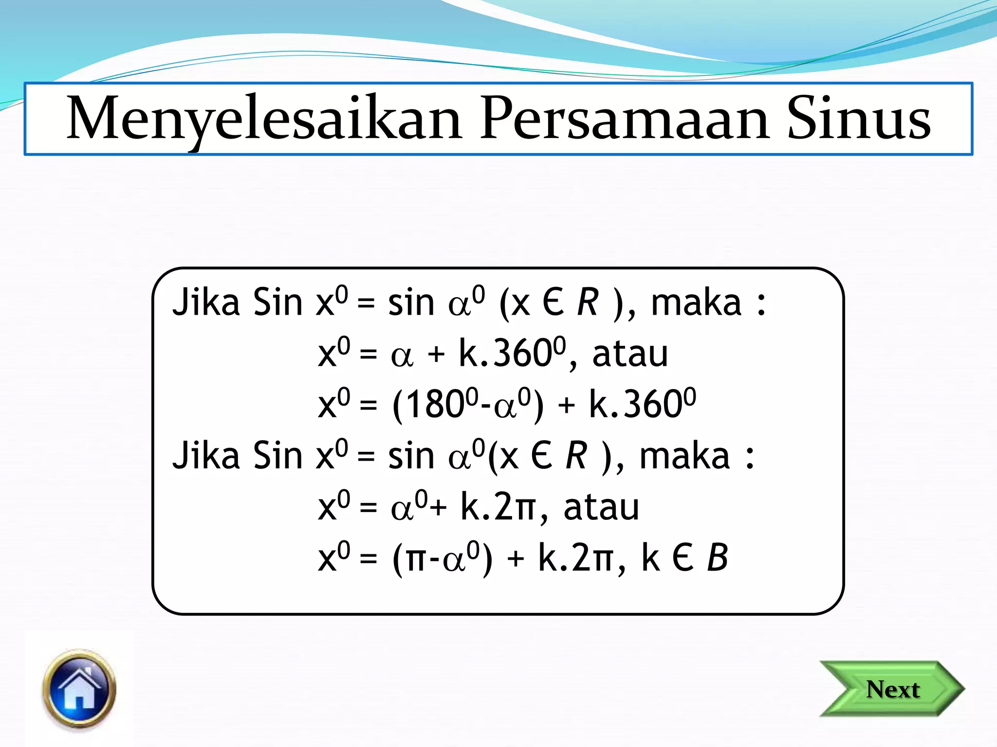 Ppt persamaan trigonometri | PPT