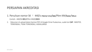 ppt persiapan akreditasi puskesmas membuat renja rencana kerja.pptx