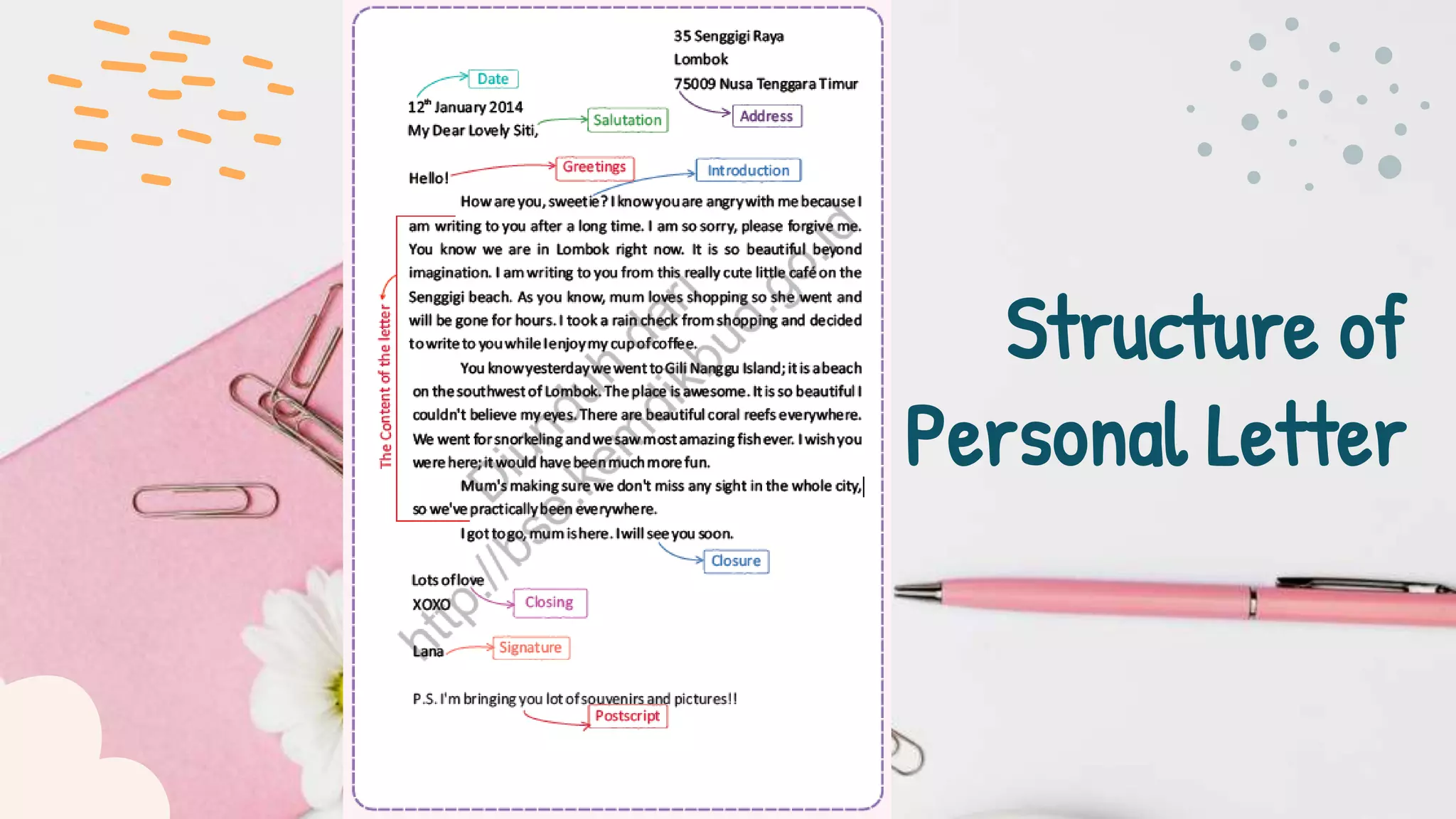 Ppt personal letter | PPTX