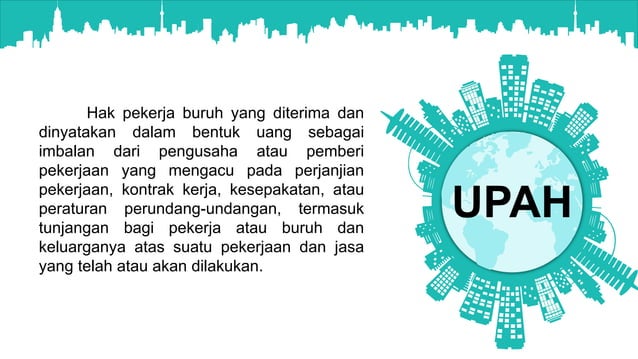 PPT Materi Upah dan Pengangguran | PPTX