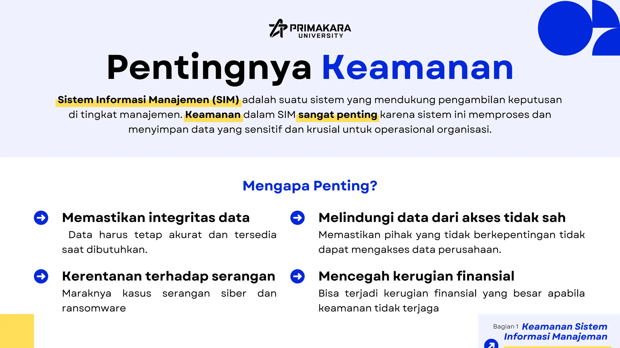 SIM - Pentingnya Keamanan Sistem Informasi Manajemen & Etika dalam Penggunaan Teknologi ...