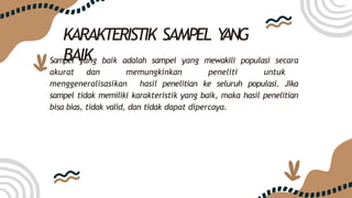 POPULASI DAN SAMPEL SERTA SAMPLING PENELITIAN | PPTX