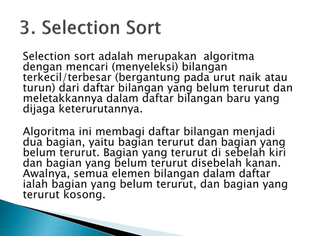PPT PERTEMUAN ALOGARITMA SORTING OPPPPPPPPP | PPT